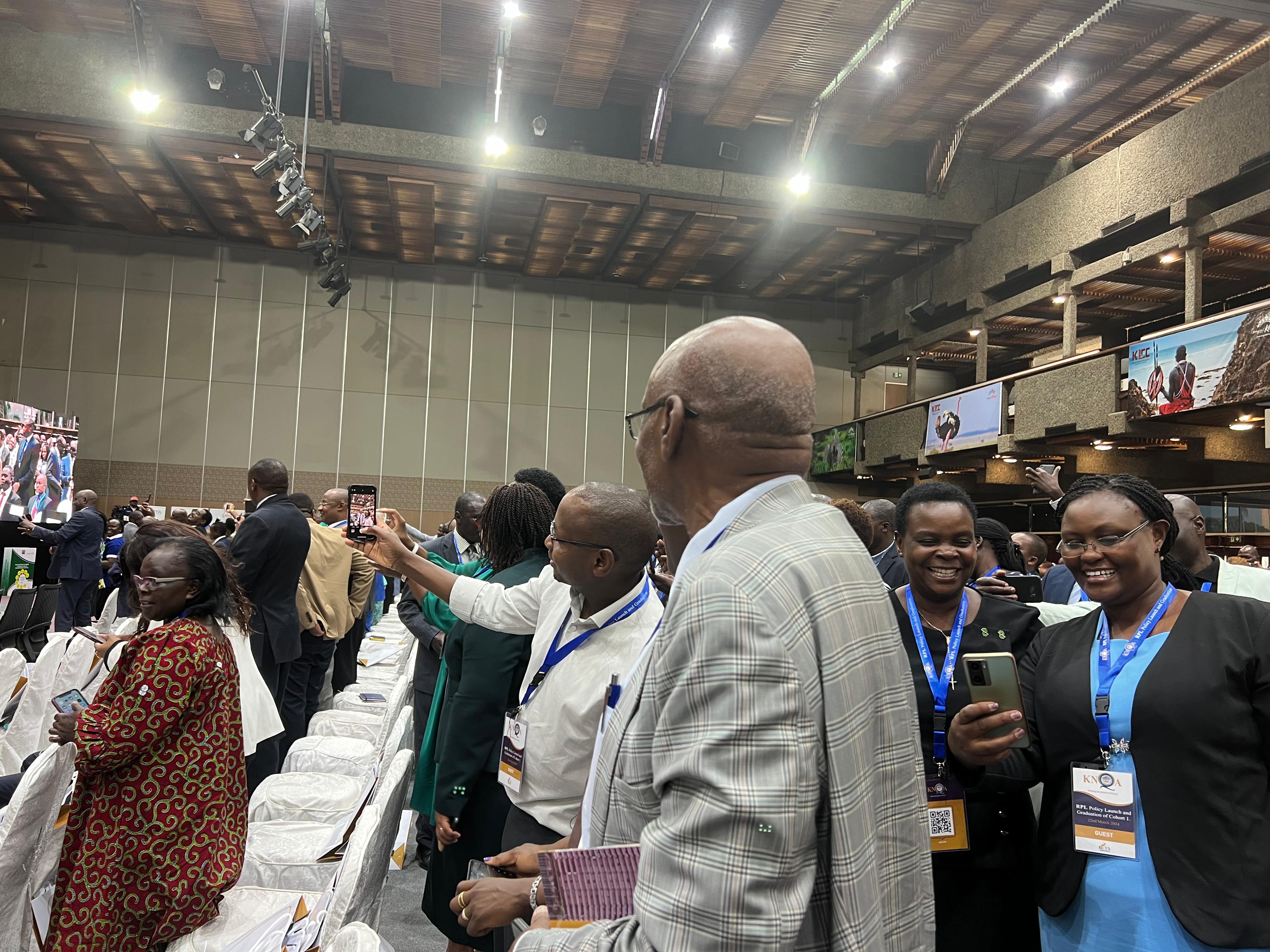 OUK team led by the Chairman during launch of the Policy on Recognition Prior Learning at KICC ...